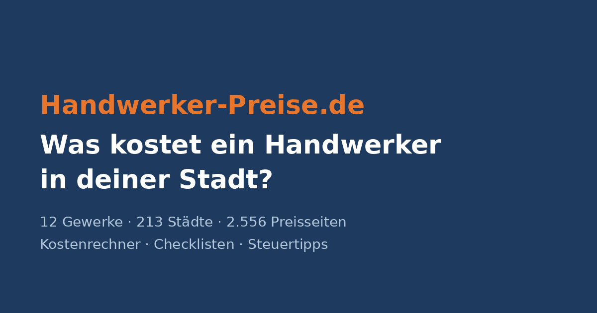 Was kostet ein Maler in München? Preise 2026 | Handwerker-Preise.de